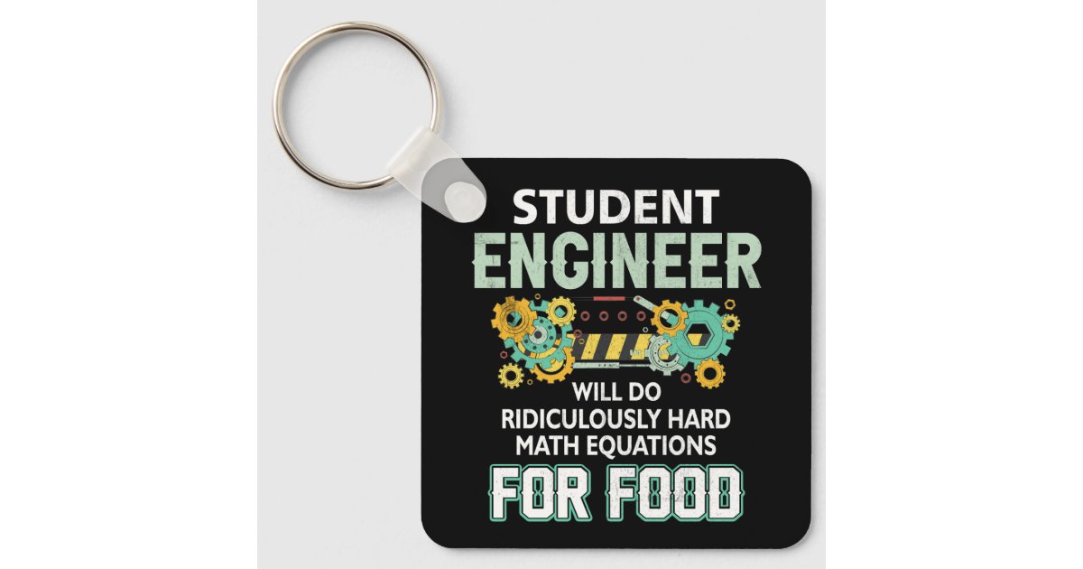 Student Engineer Ridiculously Hard Math Equation E Key Ring | Zazzle
