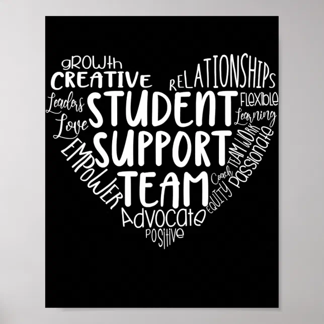 Student Support Team Counselor Social Worker Poster | Zazzle
