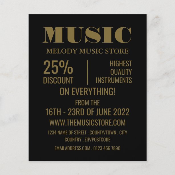 Guitar Flyers | Zazzle.co.uk