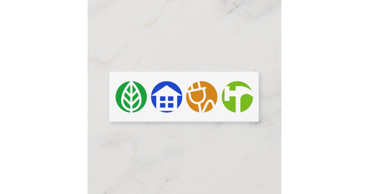 Stylish Round General Construction Placard Signage Mini Business Card ...