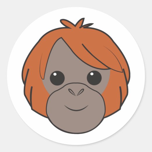Orangutan Stickers & Labels | Zazzle UK