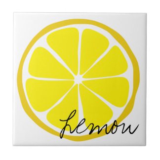 Lemon Ceramic Tiles | Zazzle.co.uk