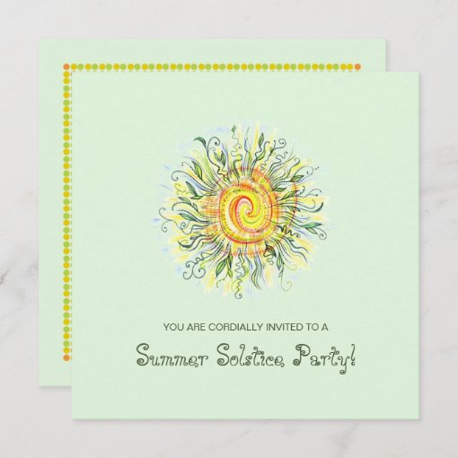 Summer Solstice Festival / Party Invites | Zazzle