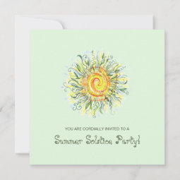 Summer Solstice Festival / Party Invites | Zazzle