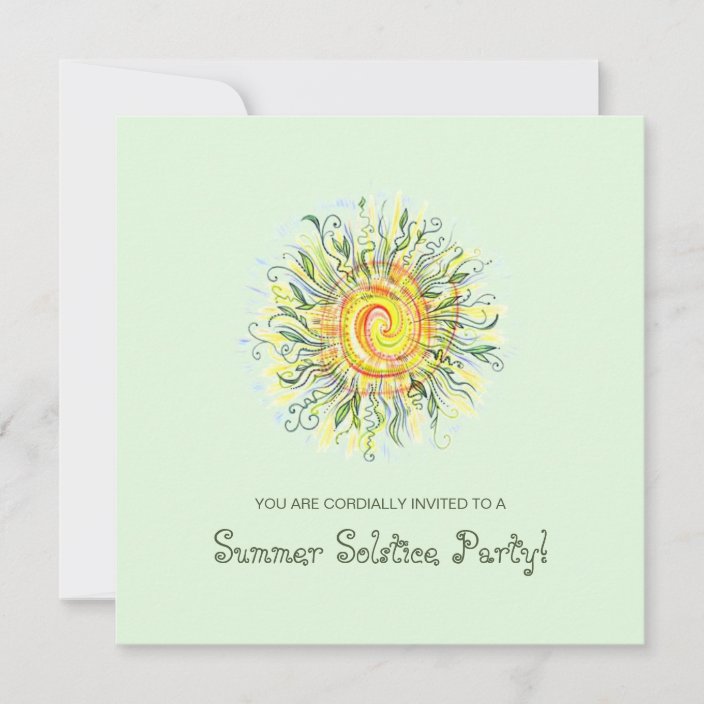 Summer Solstice Festival / Party Invites | Zazzle.co.uk