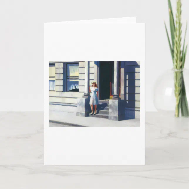 Summertime - Edward Hopper Card | Zazzle
