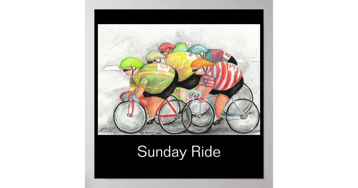 Sunday Ride Poster | Zazzle