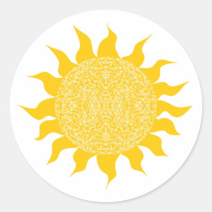 Happy Sun Stickers & Labels | Zazzle UK