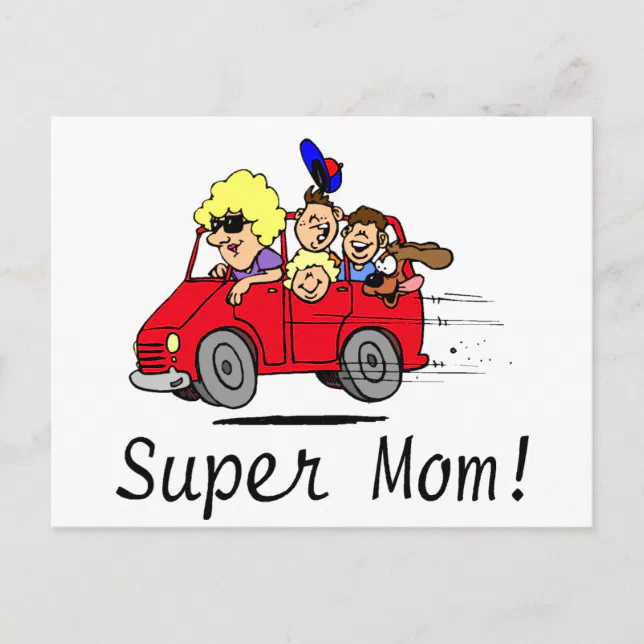 Super Mum (Van) Postcard | Zazzle