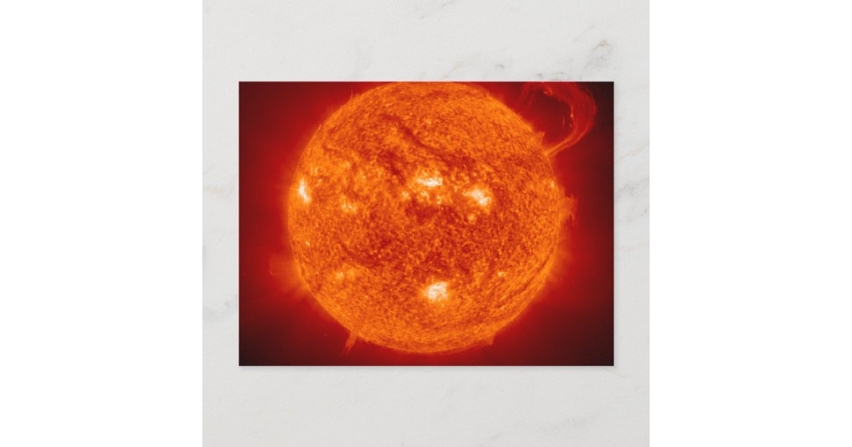 Super Prominence - Sun in Space Postcard | Zazzle