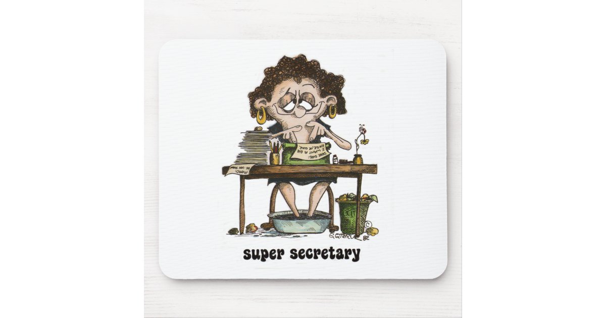 super secretary mouse mat | Zazzle