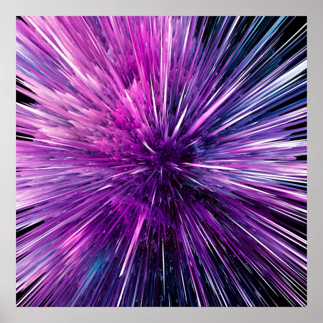 Super sonic - gorgeous purple poster | Zazzle