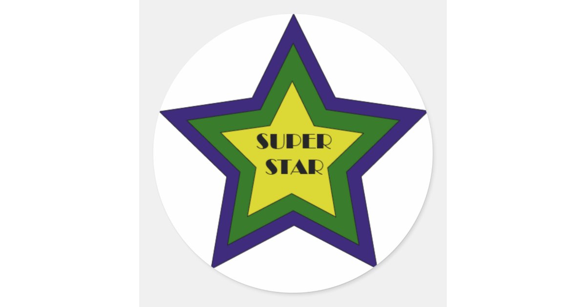 Super Star Sticker | Zazzle