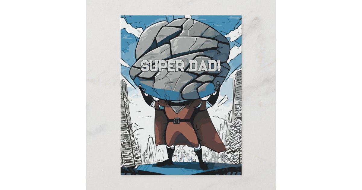 Super Strong Super Hero Postcard | Zazzle
