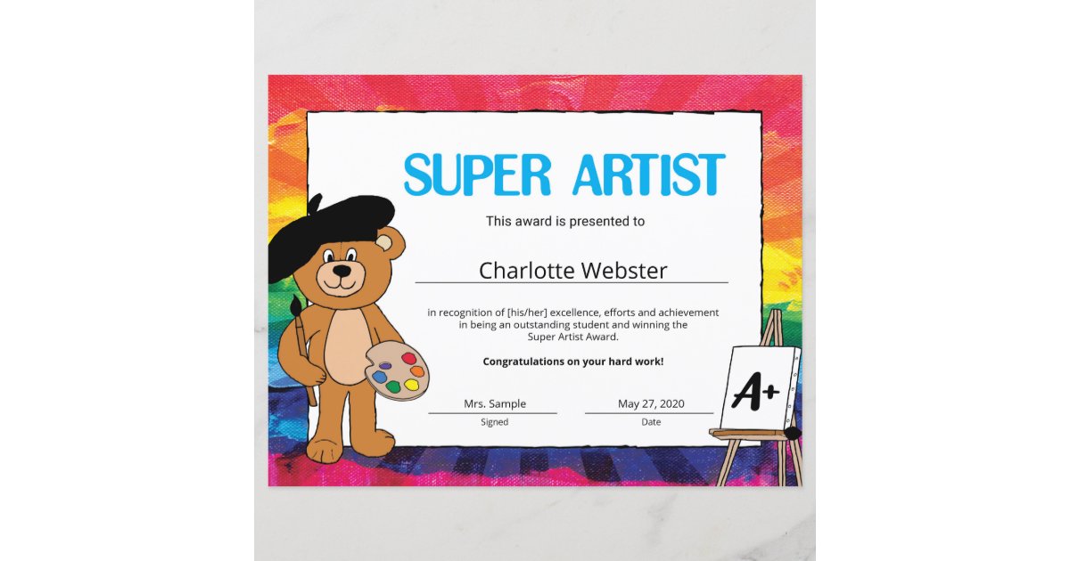 Super Student Student Recognition Certificates | Zazzle