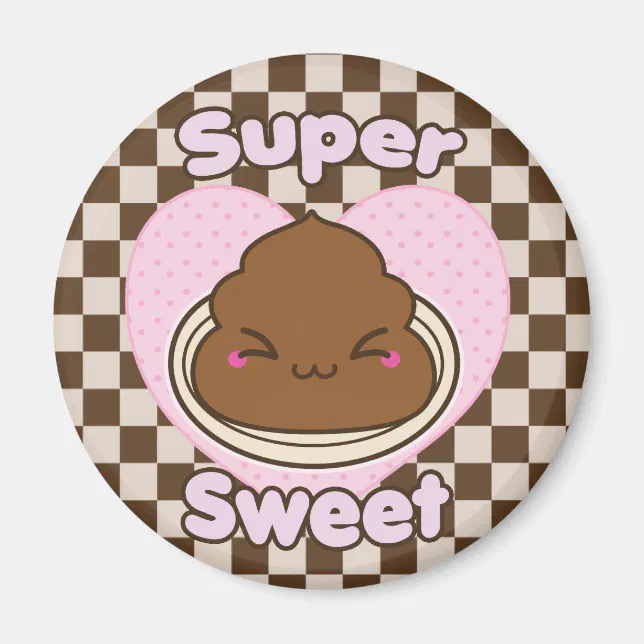 Super Sweet Milk Chocolate Poo Magnet | Zazzle