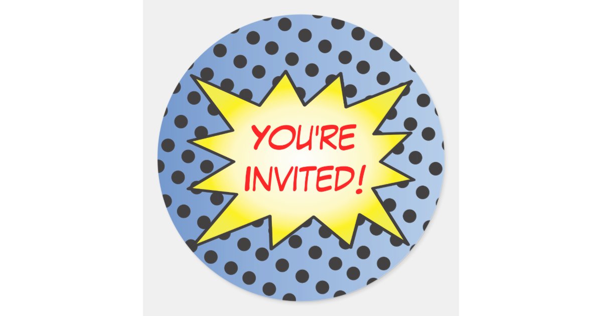 Superhero Comic Book Stickers | Zazzle