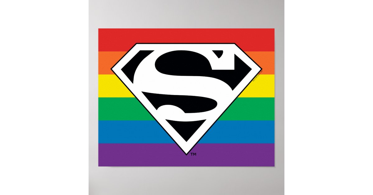 Superman Rainbow Logo Poster | Zazzle