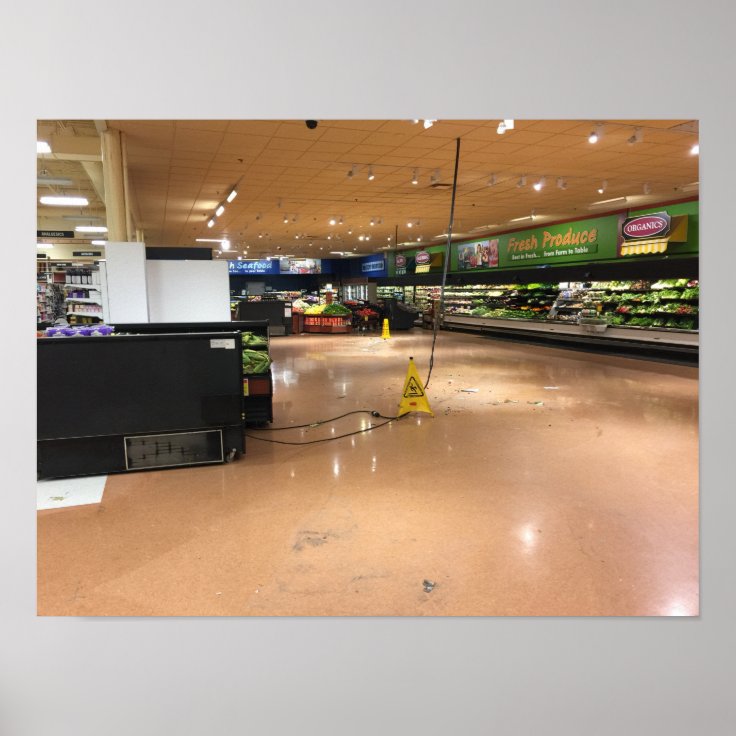 Supermarket Liminal Space Poster | Zazzle