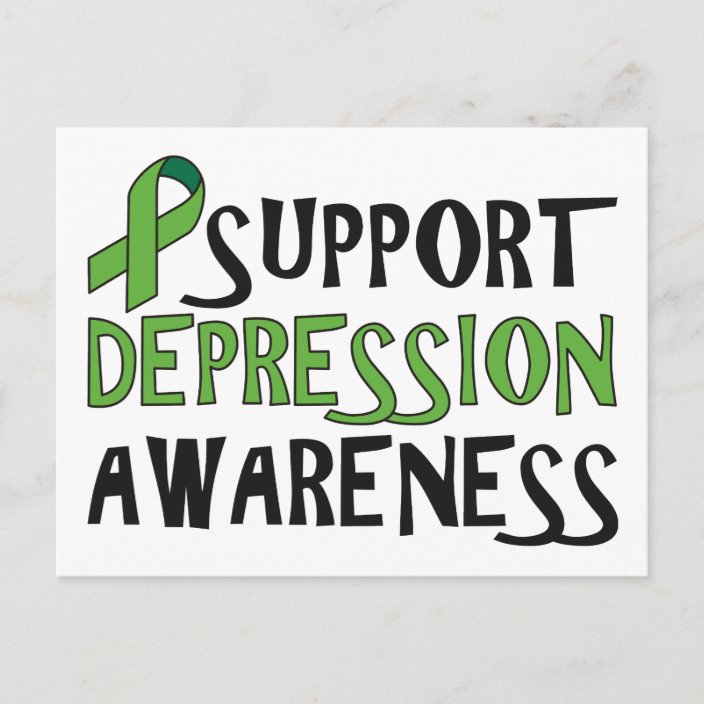 Support Depression Awareness Postcard | Zazzle.co.uk