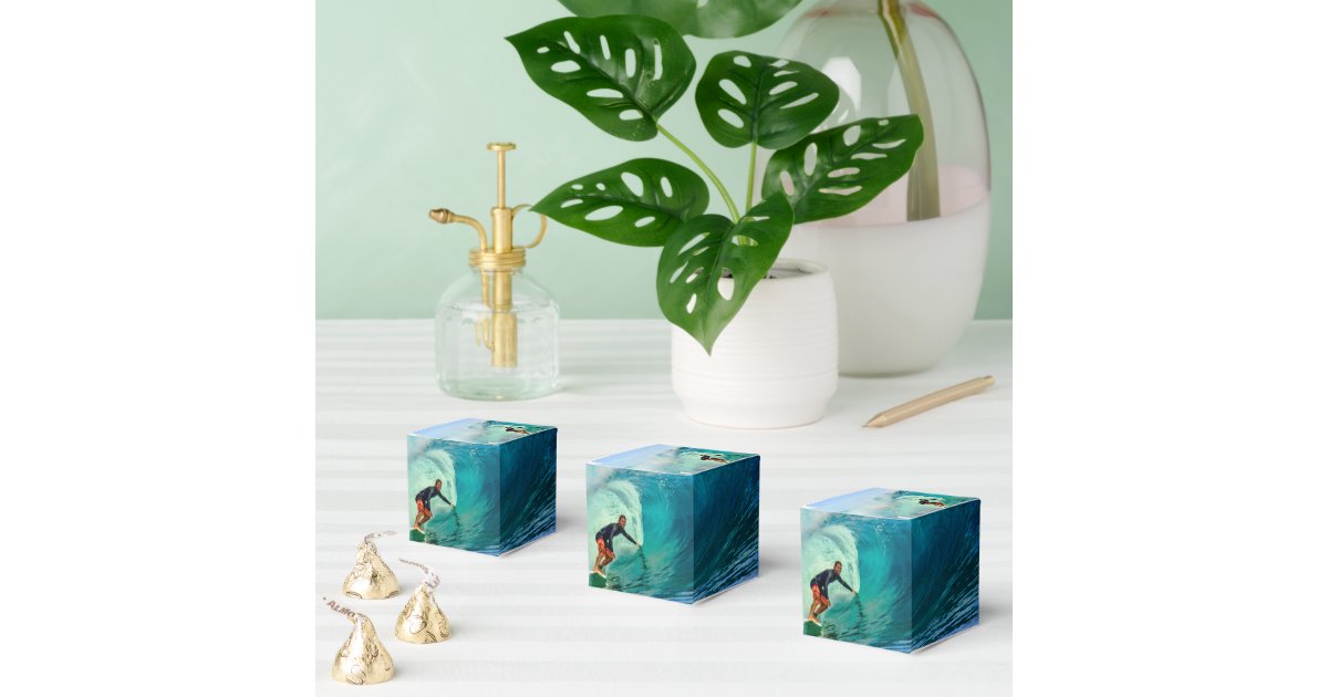 Surfing Wave Rider Party Favour Boxes | Zazzle