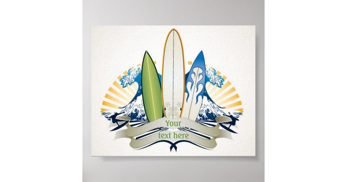Surfs Up Poster | Zazzle