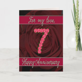 7th Anniversary Cards & Invitations | Zazzle.co.uk