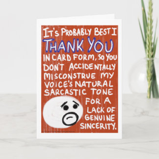 Funny Thank You Cards & Invitations | Zazzle.co.uk
