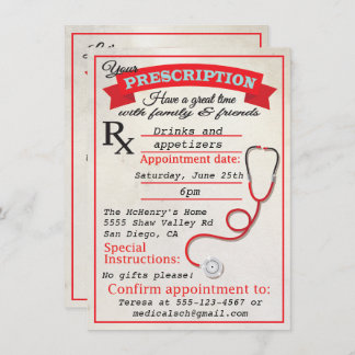 Medical Invitations & Announcements | Zazzle.co.uk
