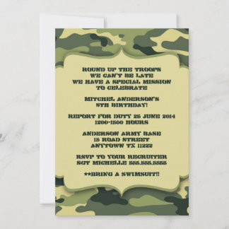 Military Birthday Cards & Invitations | Zazzle.co.uk