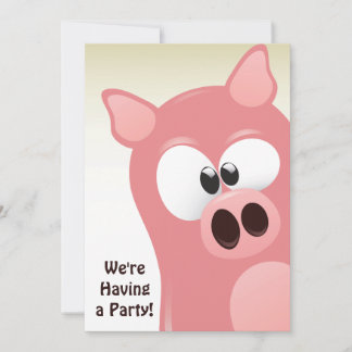 Funny Pig Birthday Cards & Invitations | Zazzle.co.uk