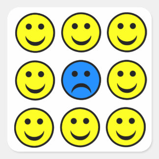 Sad Face Stickers & Labels | Zazzle UK