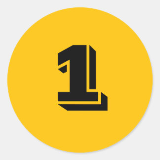 Large Number Stickers | Zazzle.co.uk