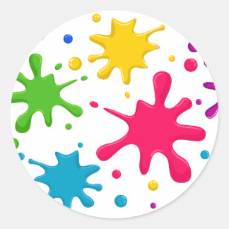 Splatter Paint Stickers | Zazzle.co.uk