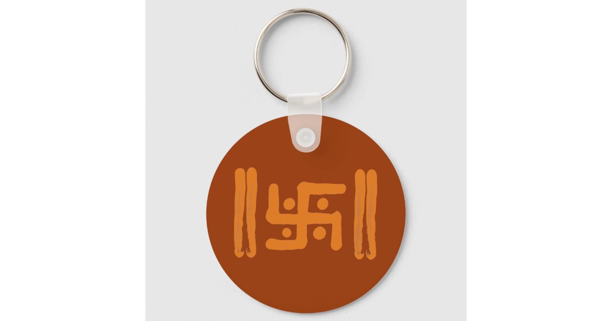 Swastika : Indian Religious Symbol Key Ring | Zazzle