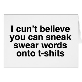 Swearing Cards & Invitations | Zazzle.co.uk