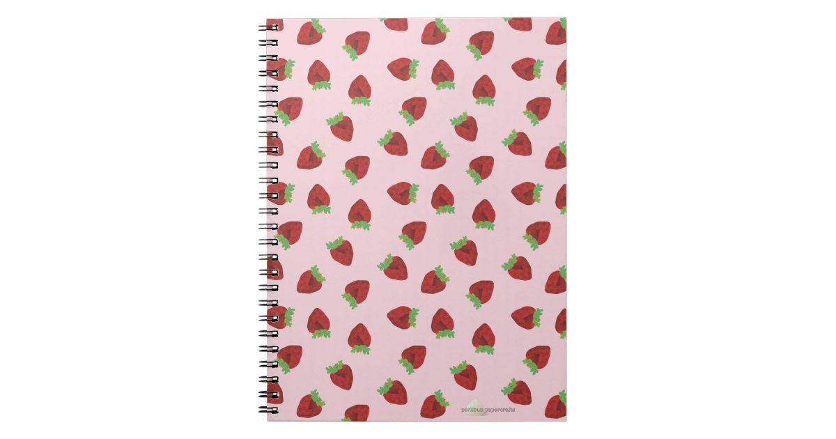 Sweet Strawberry Notebook | Zazzle