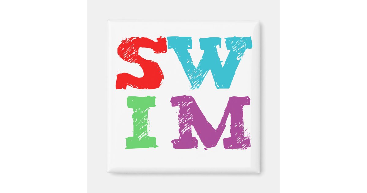 SWIM letters Magnet | Zazzle