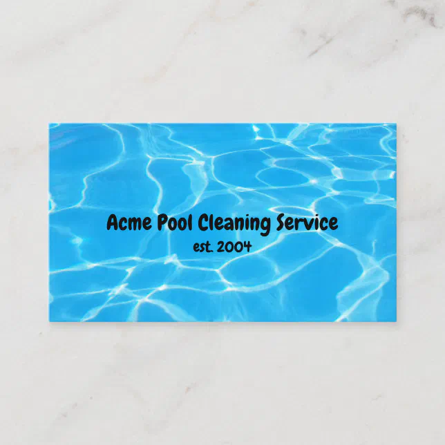 Swimming Pool Business Card | Zazzle