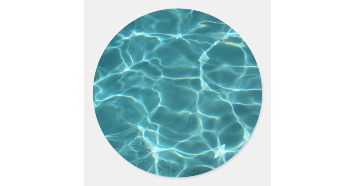 Swimming Pool Classic Round Sticker | Zazzle
