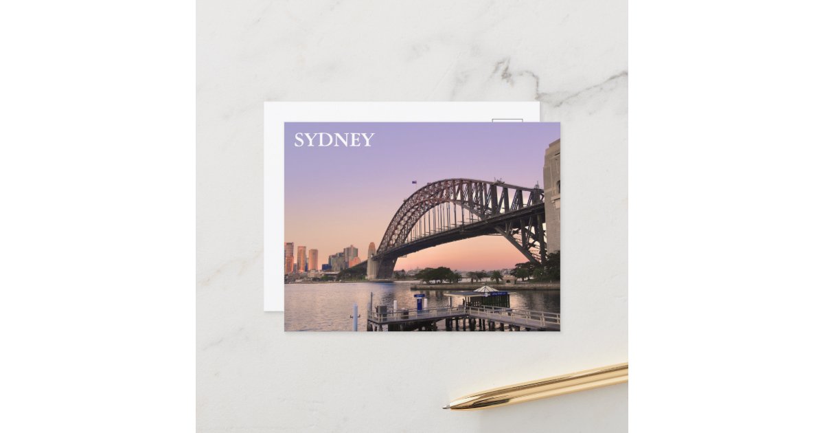 Sydney harbour bridge, Landmark Australia Postcard | Zazzle
