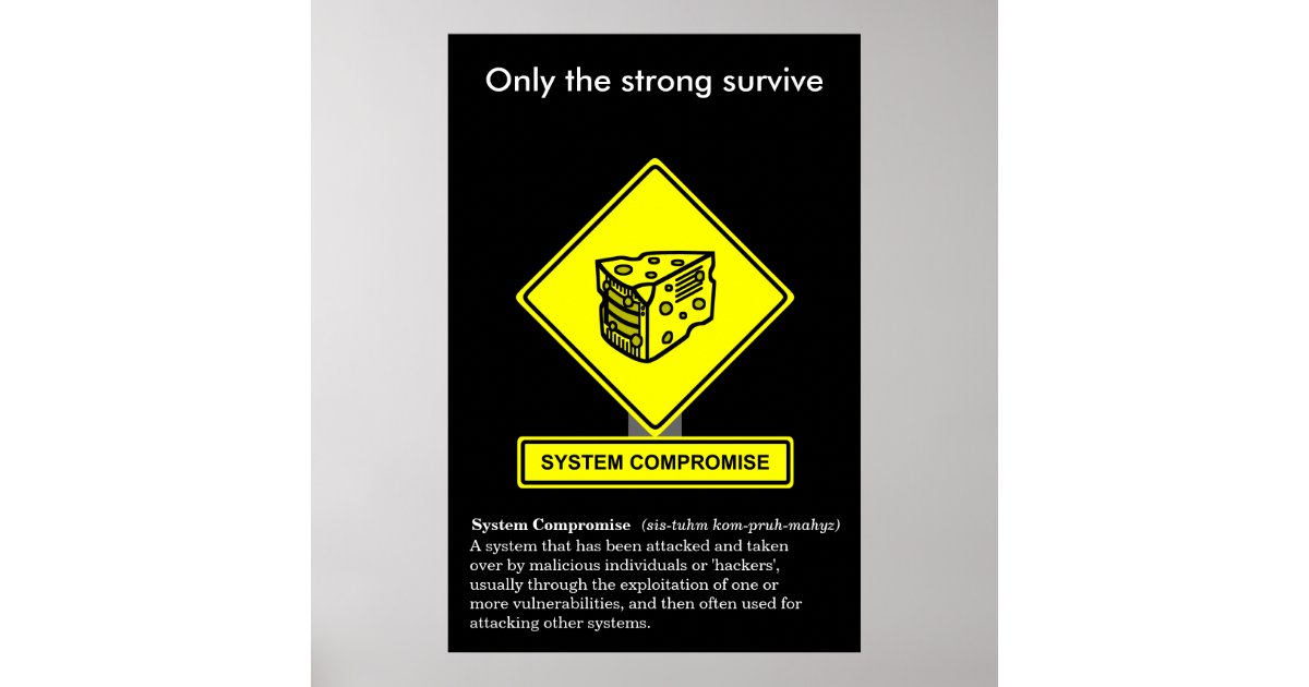 System Compromise Security Awareness Poster | Zazzle