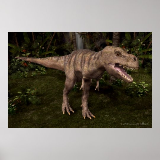 T-Rex Dinosaur Poster | Zazzle.co.uk