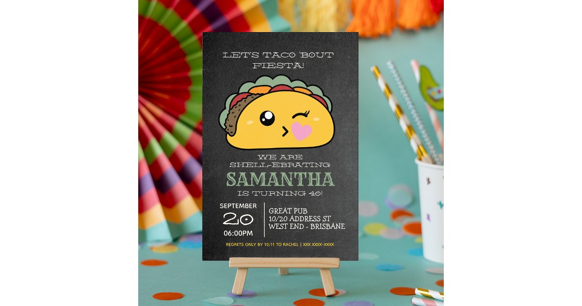Taco Night Party Invitation | Zazzle