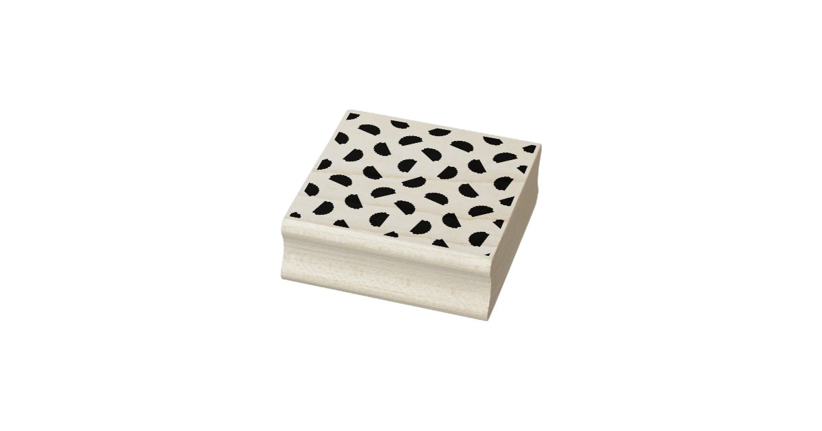 Taco Pattern Print Rubber Stamp | Zazzle
