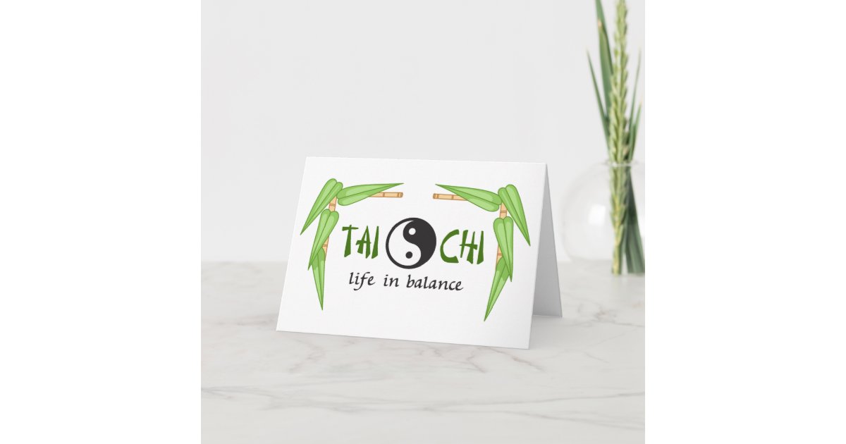 Tai Chi Card | Zazzle