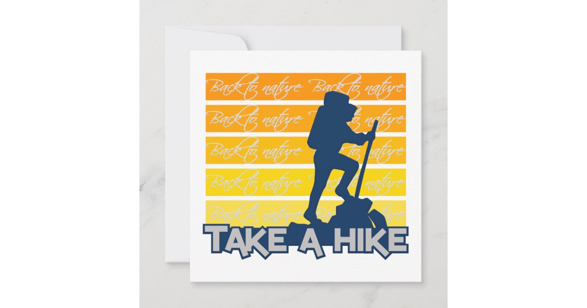 Take a Hike invitation, customizable Invitation | Zazzle