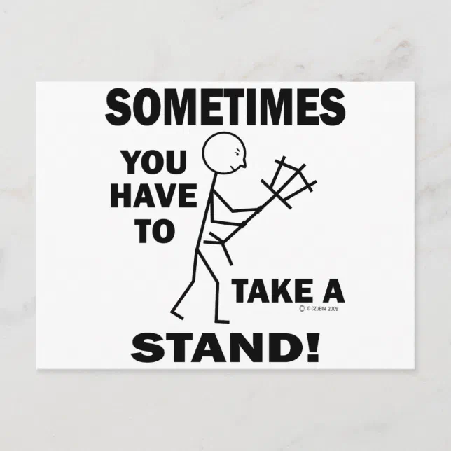 Take A Stand Postcard | Zazzle