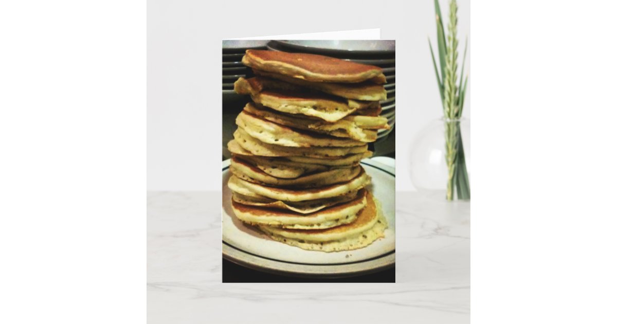 "Tall Stack of Pancakes" Thank You Card | Zazzle