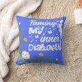 Taming Inner Dialogue Floral Inner Voice Cushion | Zazzle